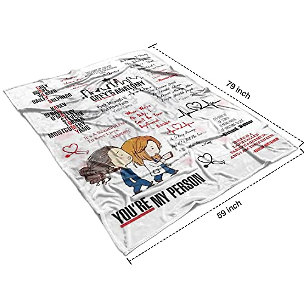 Doctor Sherpa Blanket Fleece Throw Blanket,Soft Warmer Flannel Blanket,Double-Layer Printed Blanket for Couch,Bedding,Sofa,Living Room and Camping 80"X60"