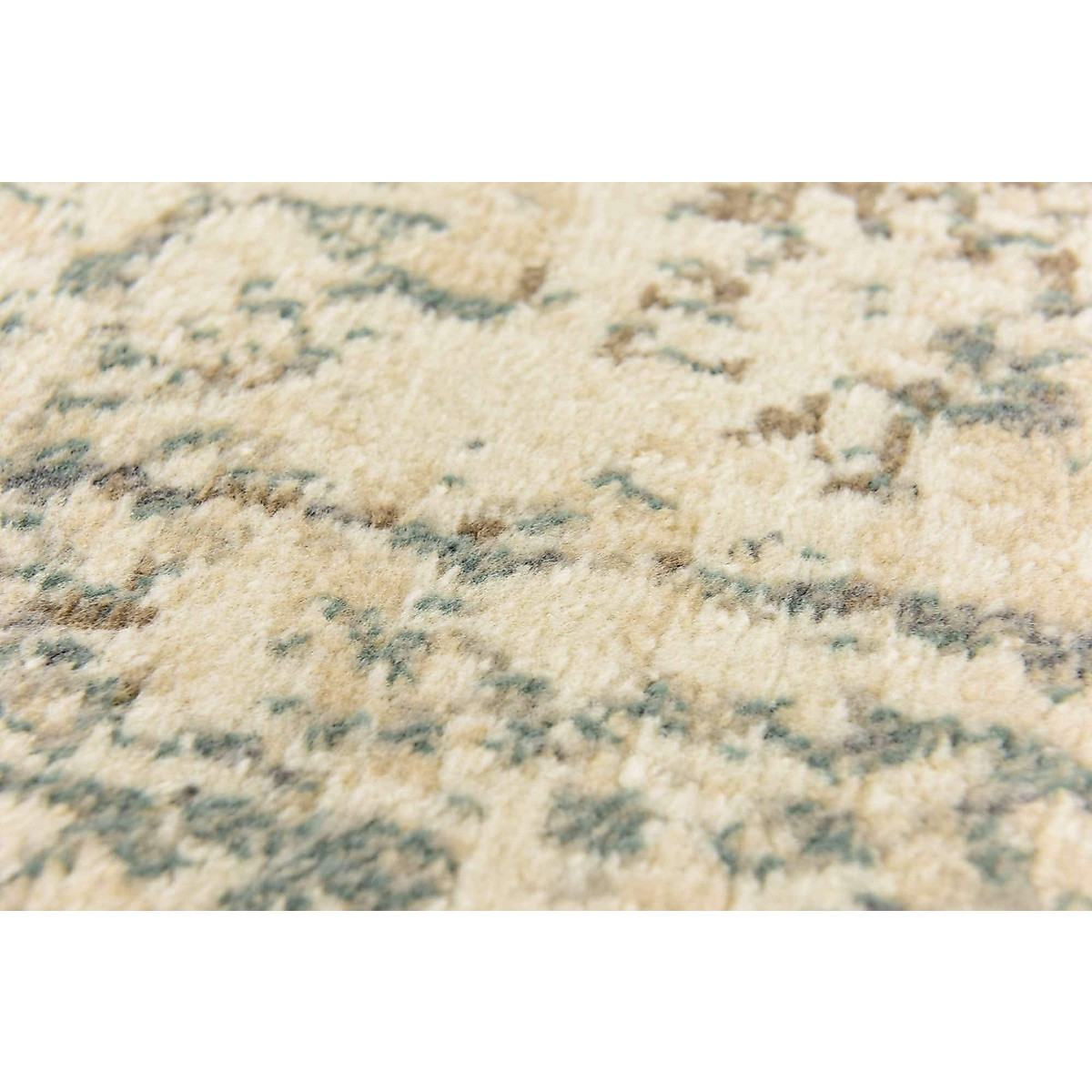 Unique Loom Tuareg Collection Area Rug - Sandstorm (8'Square, Multi/ Gray)