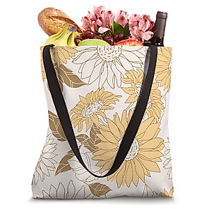 Sunflowers Floral Pattern Design Tote Bag