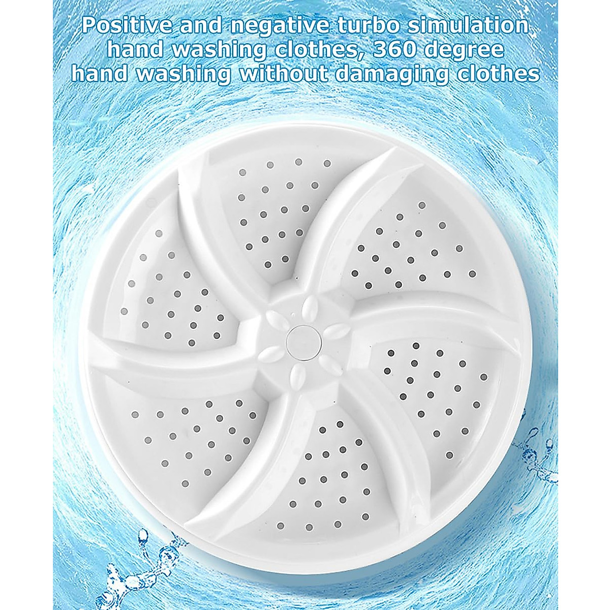 UEncounter Portable Washer USB Powered Cleaning Washing Machine Mini Turbo Washer for Socks Underwear and Baby Clothes