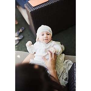 Baby Beanie Hat Top Knot Stretchy Soft"Everest" by Copper Pearl