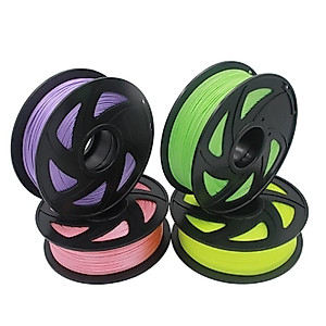 3D Printer consumables Upgraded Version PLA 1.75mm Ingredients Printing Pen consumables 5/10/20/50meter1kg (Color : A12016 Silver, Size : 10Meter)