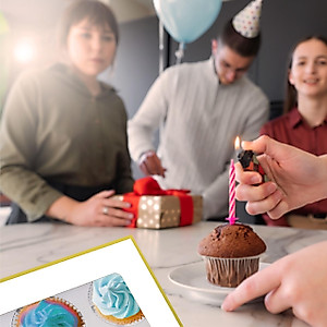 Gold-Trimmed Cupcake Boxes - 12 Count Cupcake Containers with Removable Inserts, Transparent Window Cupcake Holder (5 Pack)