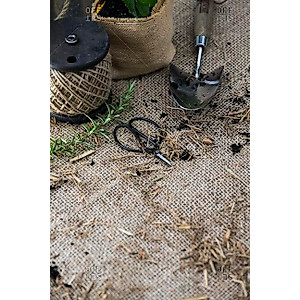 AK TRADING CO. 60-Inches Wide Natural Jute Burlap Fabric Rolls - 100 Yards