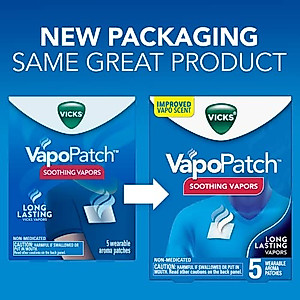 Vicks Vapopatch Adult Wearable Aroma Patch, 5 Count