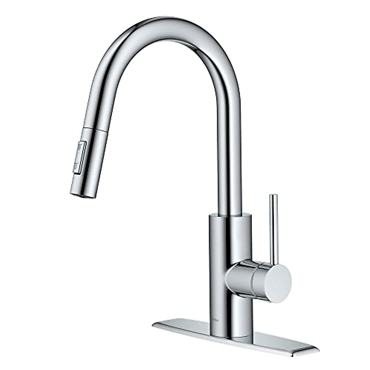 Kraus KPF-2620CH Oletto Single Lever Pull Down Kitchen Faucet, 16 Inch, Chrome (Pack of 4)