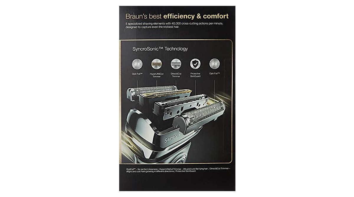 BRAUN Series 9 9295cc Electric Shaver | Most Efficient Shave