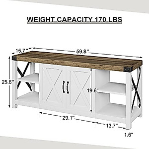Alkmaar TV-PHO_0VF840BS Television Stand, White