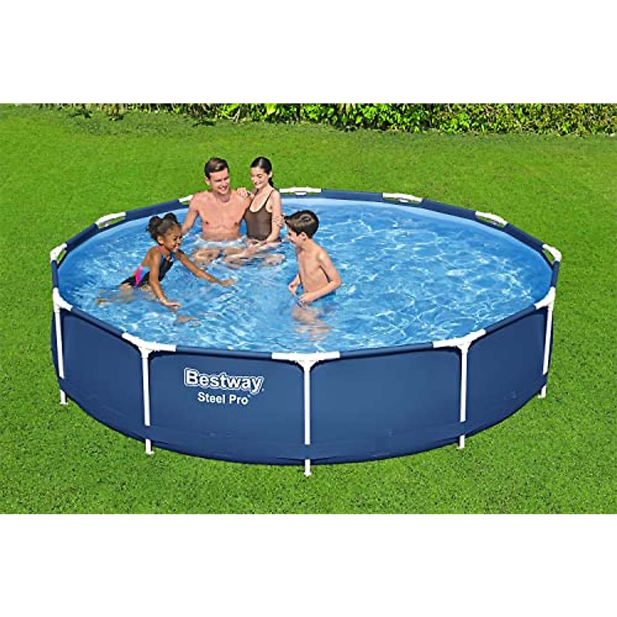 Bestway Steel Pro 12' x 30" Round Above Ground Pool Set | Includes 330gal Filter Pump