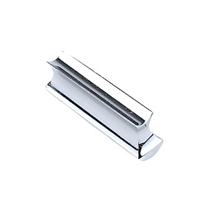 Coshar Electric Guitar Slider Guitar Steel Bar Slide Tone Bar for Dobro, Lap Steel Guitar, Hawaiian Guitar, Electric Guitar Accessories (1pc, Silver)