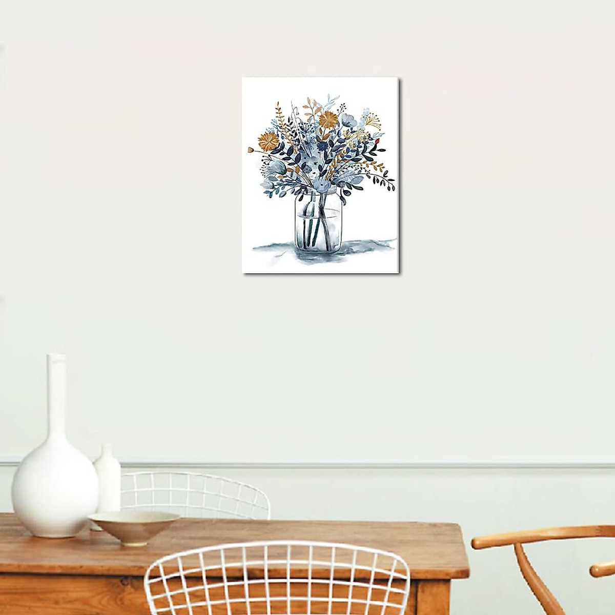 Flower Paint by Number, Paint by Numbers for Adults Kids Beginner, DIY Oil Painting by Numbers on Canvas with Brushes and Pigment for Kids Perfect Gifts - 16x20 Inch, without Framed