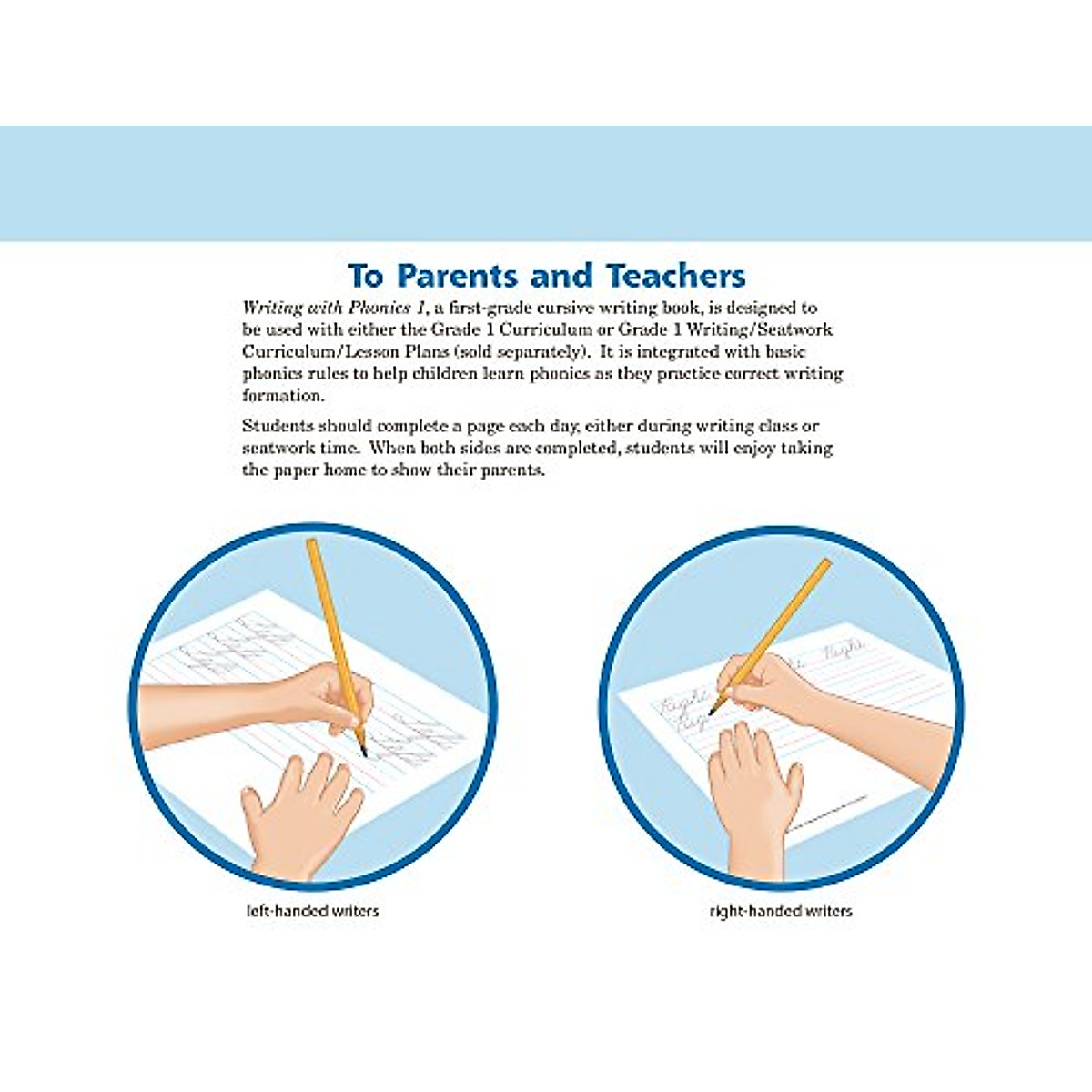 Writing with Phonics 1 - Abeka 1st Grade 1 Cursive Penmanship Student Work Book