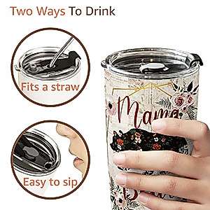 Macorner Mothers Day Gift For Mom - Birthday Gifts for Mom & Mothers Day Gifts From Daughter Son Husband - Mom Gifts From Kids Chrismas Gifts For Mom - Stainless Steel Tumbler 20oz Gift For Women