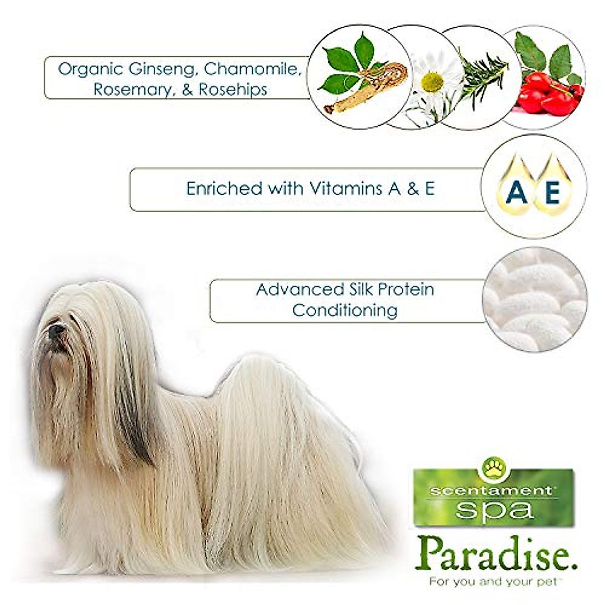 Best Shot Scentament Spa Botanical Body Splash, Detangler Spray, Body Spray for Pets, Cat and Dog Cologne Spray, Lemon Vanilla, 8 Oz.