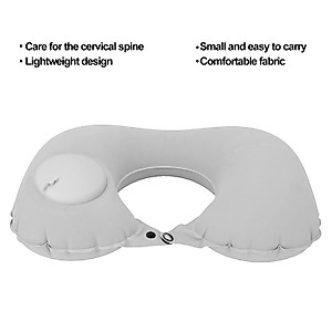 Neck Pillow Travel Neck Pillows Inflatable, Compact Portable Head and Neck Support Pillows, Small U Shape Headrest Cushion for Car Office