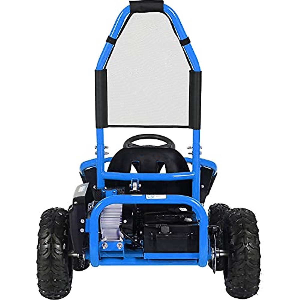MotoTec Mud Monster Kids Electric 48v 1000w Go Kart Full Suspension Blue