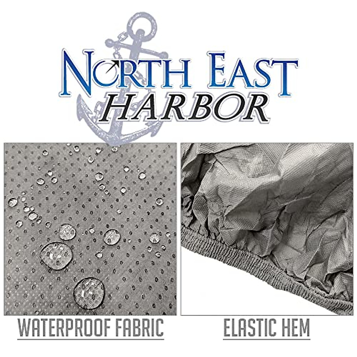 North East Harbor Waterproof Superior Class-B RV Motorhome Cover Fits Length 18'-20' Class B Camper Van/Conversion Vans Zippered Panels Heavy Duty 4 Layer Fabric - 20ft L x 7ft W x 8ft H, gray (CB710)