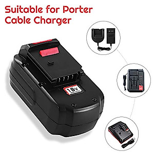 OHYES BAT 18 Volt PC18B Replacement Battery Compatible with Porter Cable 18V Battery PC18B-2 PCC489N PC18BLEX 2Packs