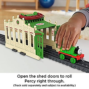 Thomas & Friends Connect & Go Shed And Push-Along Train Engines For Preschool Kids Ages 3 Years And Up