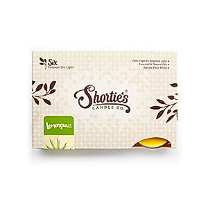 Lemongrass Premium Tealight Candles Bulk Pack - 24 Yellow Highly Scented Tea Lights - Beautiful Candlelight - Made in The USA - Fresh & Clean Collection