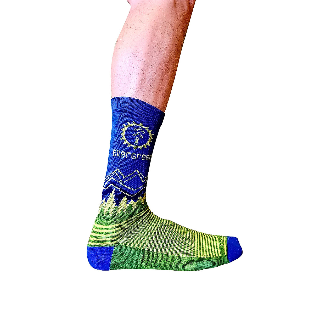 Evergreen Mountain Bike Alliance Wool Socks Blue M