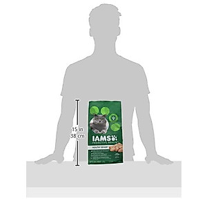 IAMS PROACTIVE HEALTH Healthy Senior Dry Cat Food with Chicken Cat Kibble, 3.5 lb. Bag