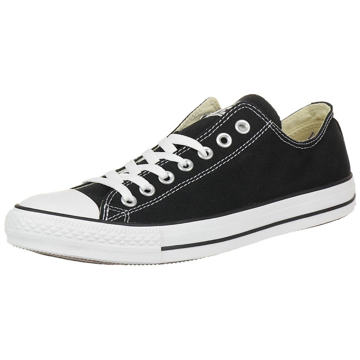 Converse Unisex Chuck Taylor All Star Core Ox Sneaker, Black, Men's 10, Women's 12 Medium
