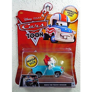 Disney / Pixar CARS TOON Oversized Die Cast Car Buck the Tooth Vendor