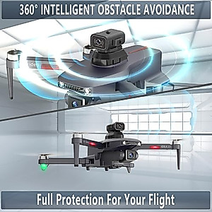 le-idea Brushless Motor Drone with 2 Camera for Adults 4K, 360° Obstacle Avoidance Drone with Camera 4K 5G WiFi FPV Quadcopter for Beginners Drone with Camera for Adults IDEA31P Drone