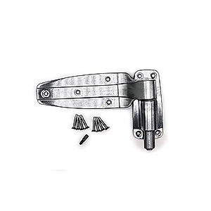 Kason 1248 Brushed Chrome Spring-Loaded Hinge, Flush, 1 CT, with Hardware KIT