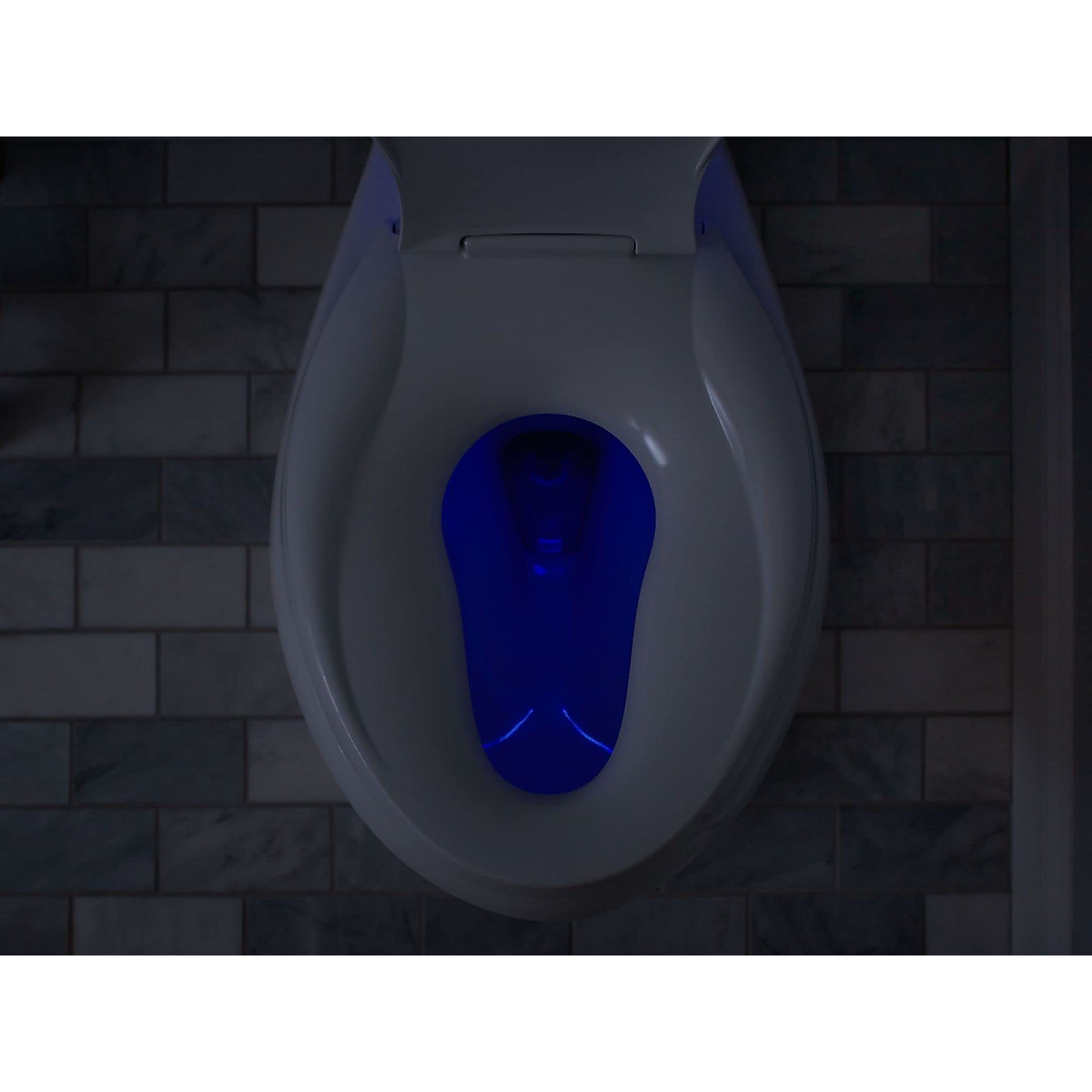 KOHLER K-2599-0 Transitions Nightlight Quiet-Close with Grip-Tight Toilet Seat, White
