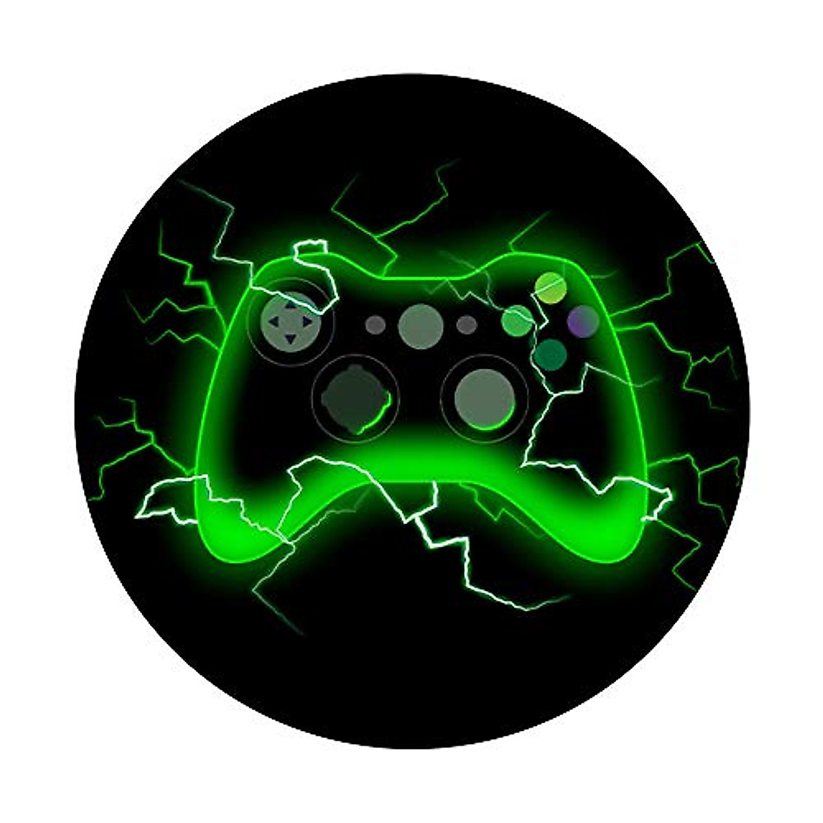 Video Game Controller Shock Lightning Bolt Gaming Gamer PopSockets Swappable PopGrip