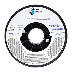 Blue Demon E71T-11 X .030 X 10LB Spool gasless flux core welding wire