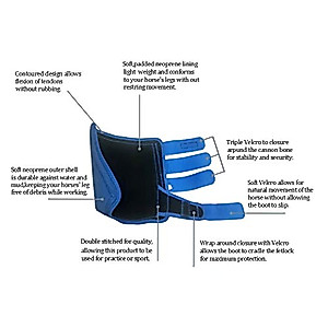 TGW RIDING Horse Sports Medicine Boots Horse Leg Wraps (Red, S)