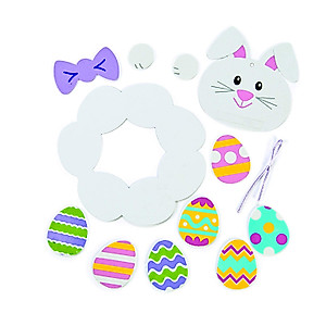 Easter Bunny Wreath Craft Kit - Makes 12 - DIY Crafts for Kids and Fun Home Activities