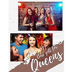 Onebttl Birthday Gifts for Women, Her, Girlfriend, Mom, Best Friends, Aunt, 20oz Stainless Steel Skinny Tumbler with Lid and Straw, Queens are Born in October - Rosegold