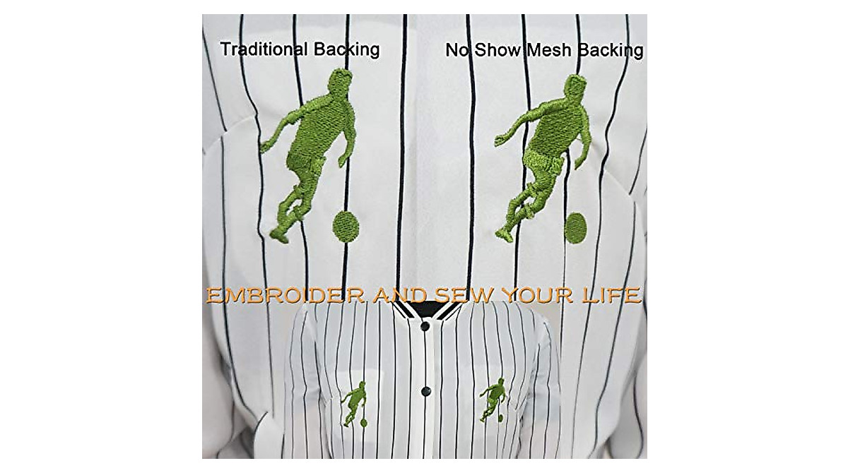 New Brothread No Show Mesh Stabilizer 8x8 Inch Precut Sheets for Light ...