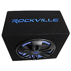 Rockville RVB12.1A 12 Inch 500W Active Powered Car Subwoofer+Sub Enclosure Box