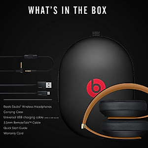 Beats Studio3 Wireless Over-Ear Headphones The beats Skyline Collection - Midnight Black (Renewed)