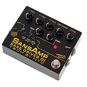 Tech 21 SansAmp Bass Driver DI V2 Bundle with 2 Patch Cables and Clip-On Tuner