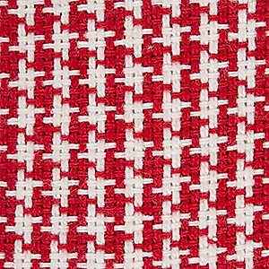 DII Heavy Duty Kitchen Towels Collection Long Lasting Quality, Cotton Dish Towel, 18x28; Dish Cloth, 13x13, Holiday Red Checks, 6 Piece