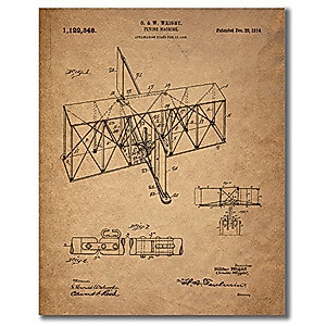 Wright Brothers Patent Prints (8x10 - Set of Four Prints)
