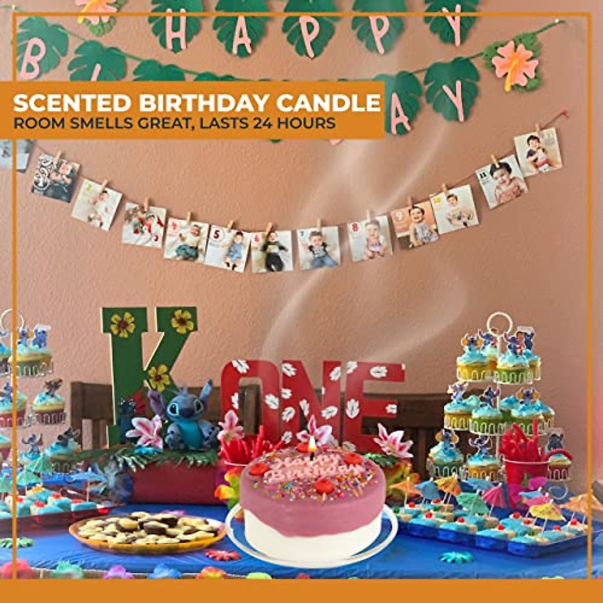 Happy Birthday Gift Cake Candle - Beautiful Cute Cool 10 oz Bday Scented Candle ~ Looks Like a Real Cake ~ Presented in a Stylish Gift Box ~ 100% Soy Wax (Does Not Include Glass Tray)