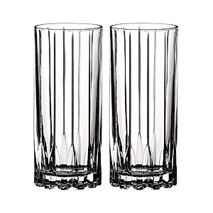 Riedel Drink Specific Glassware Highball Glass (10 oz, Set of 4) with Large Microfiber Polishing Cloth Bundle (3 Items)
