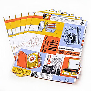 CENTRAL 23 - Wrapping Paper for Men - 6 Birthday Gift Wrap Sheets - For Him - Record Players - Retro - For Women - Recyclable