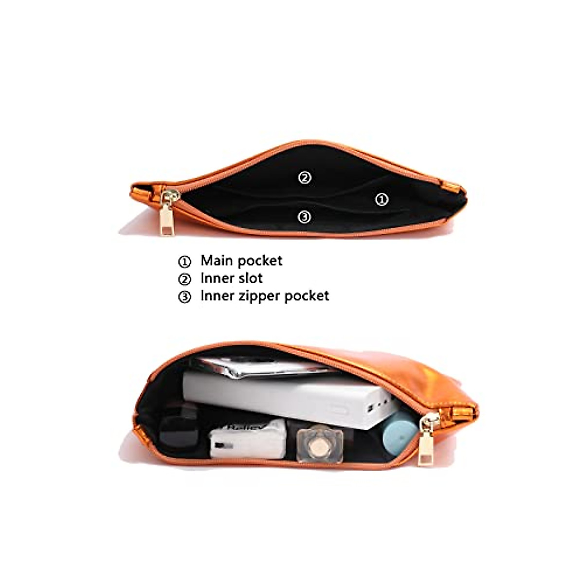 PHUMEE Mini Evening Clutch Purse for Women Charm Glossy Square Shoulder Handbag Hobo Bags Party Club