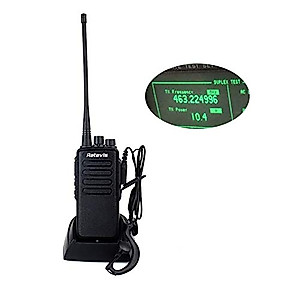 Retevis RT1 Handheld Radios Two Way Long Range,Strong Penetration 2 Way Radio with 3000mAh Rechargeable,VOX Adjustable Professional Walkie Talkies with Earpiece and Mic Set(4 Pack)