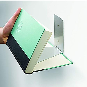 Umbra Conceal Floating Bookshelf, Large, Silver, Set of 3