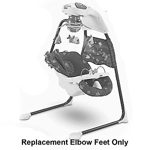 Replacement Parts for Fisher-Price Cradle 'n Swing - H0795 and 79667 ~ Ocean Wonders Aquarium Model ~ Fits Other Models as Well ~ Replacement Elbow Feet