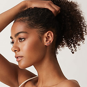 PAVOI Womens 14K Rose-Gold-Plated-Brass Sterling Silver Post Climber Arrow Ear Crawler Pearl Earring